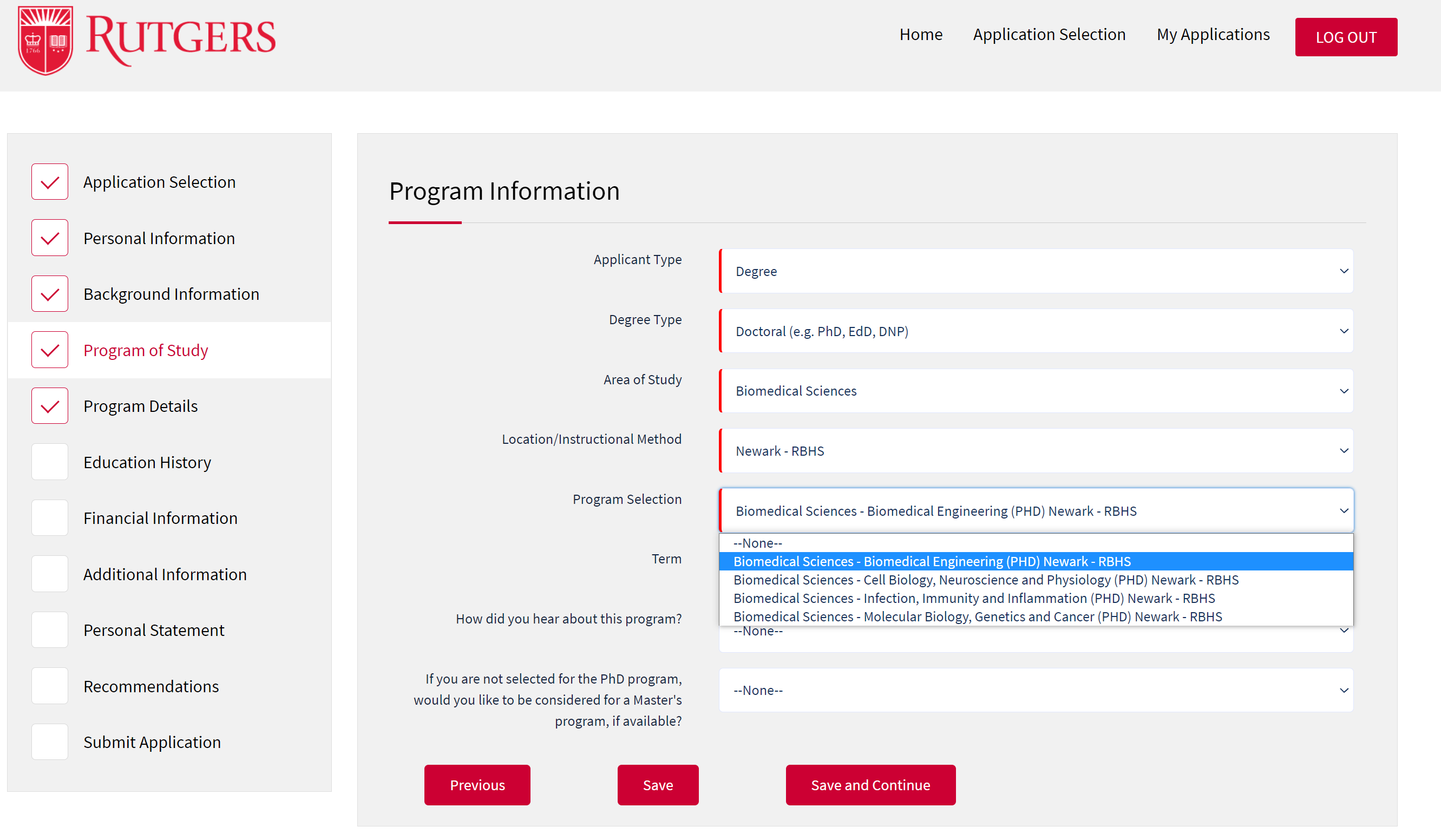 Rutgers School of Graduate Studies - Newark