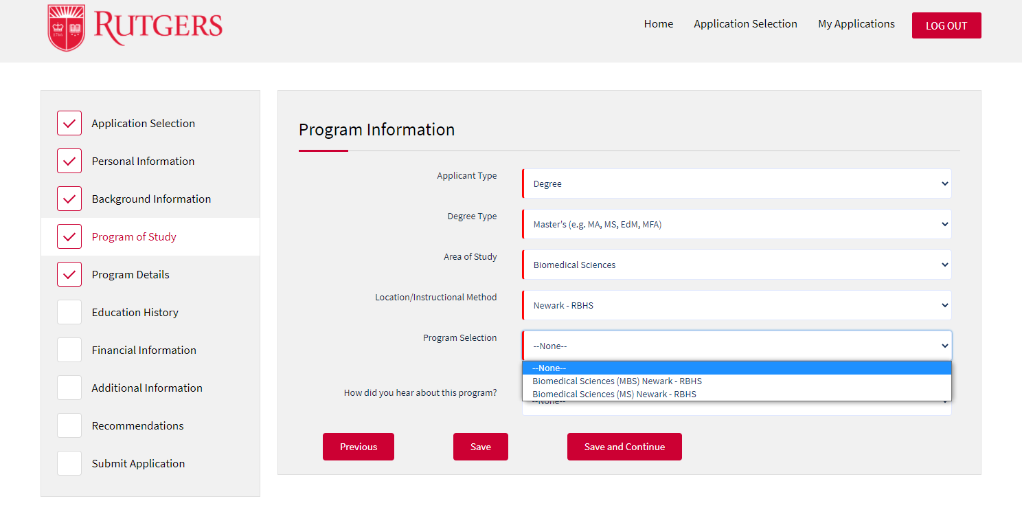Rutgers School of Graduate Studies - Newark